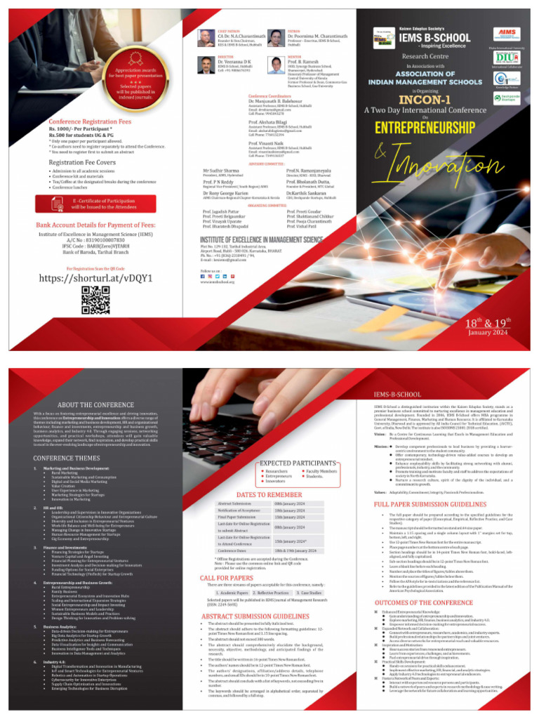 International Conference Brochure - A3 - Final 1 | PDF