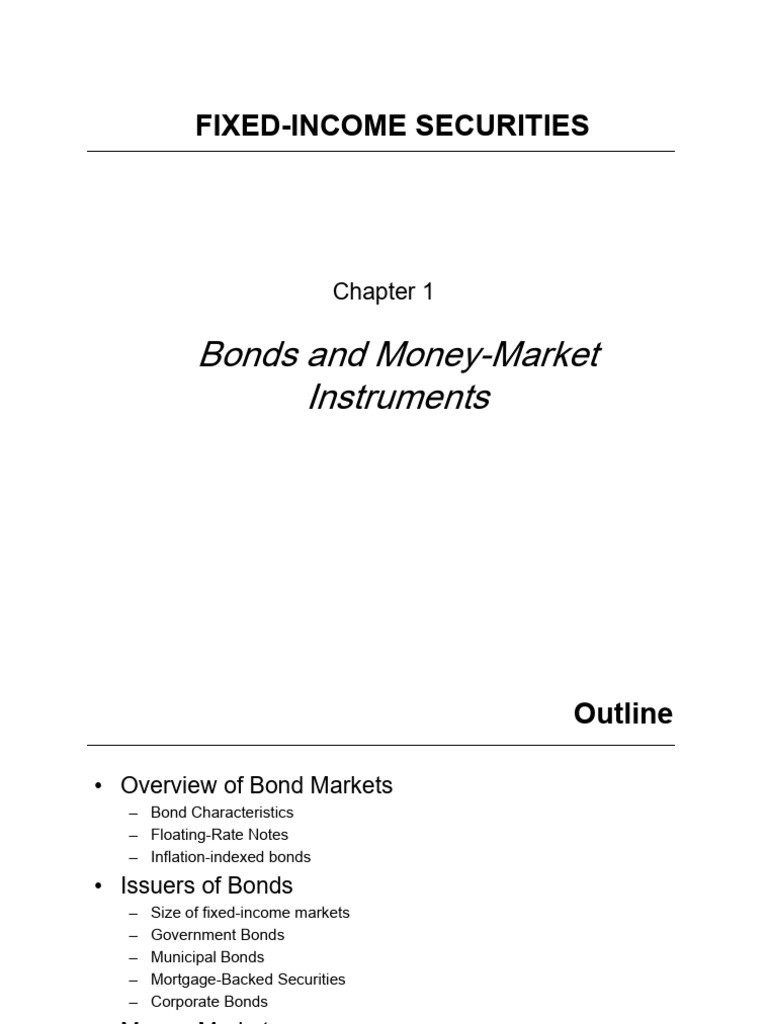 Chapter 1 | Download Free PDF | Repurchase Agreement | Bonds (Finance)