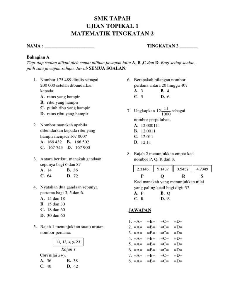Mathematics - Matematik F2 - 2023 | PDF