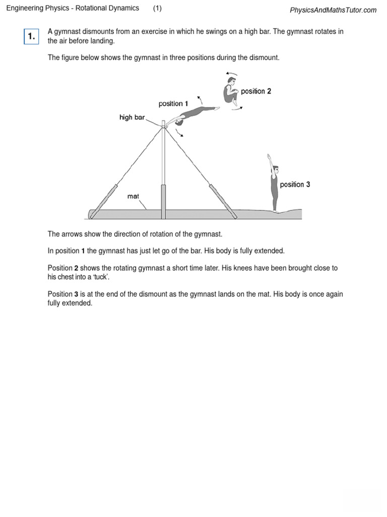 11.1. Rotational Dynamics QP | PDF | Rotation Around A Fixed Axis | Torque