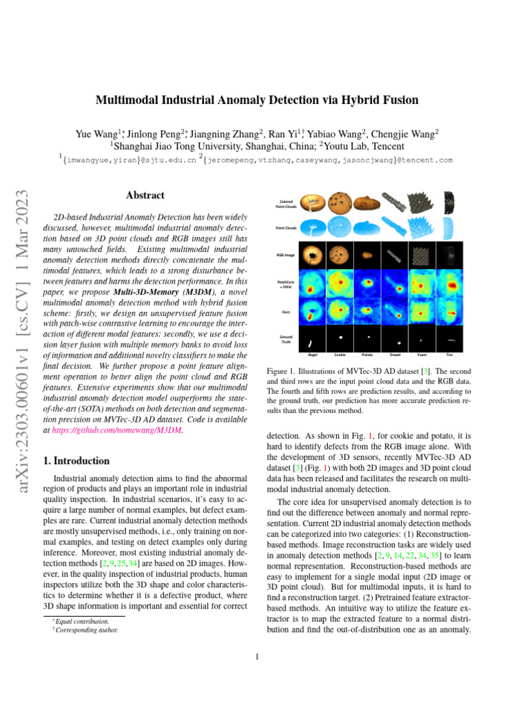Multimodal Industrial Anomaly Detection Via Hybrid Fusion | PDF | Image ...