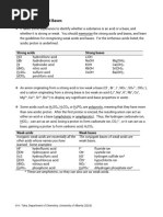 Mnemonics for Strong Acids and Bases | PDF | Acid | Analytical Chemistry