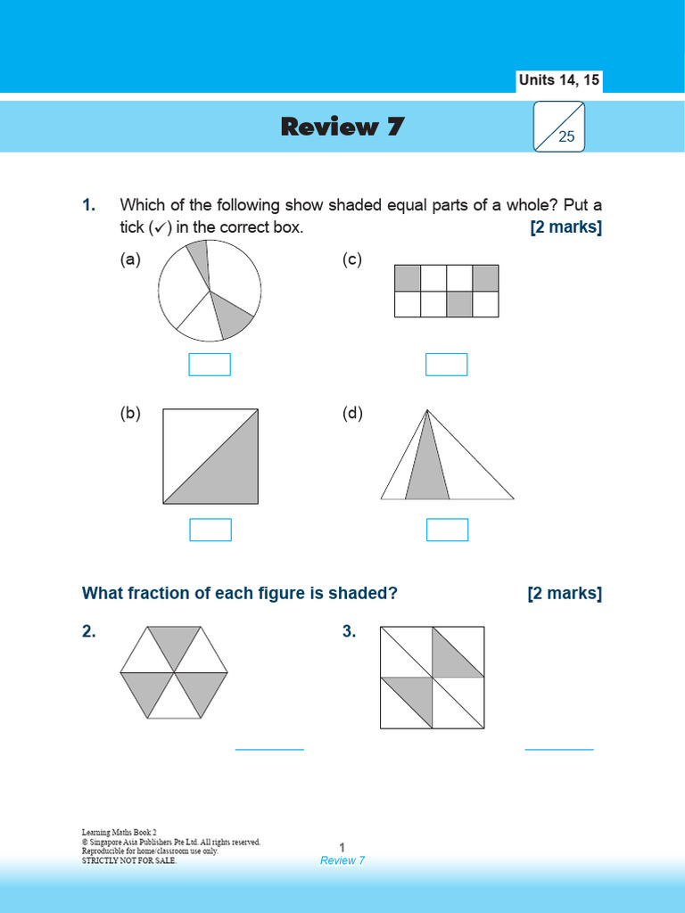 Fractions and Time for Class 1 | PDF