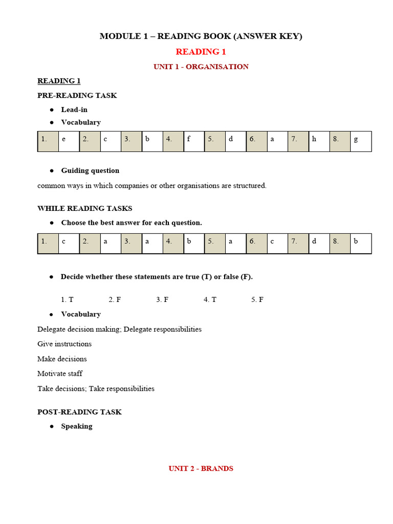 KEYS_READING_M1_Reading 1 | PDF | Logistics | Organizational Culture