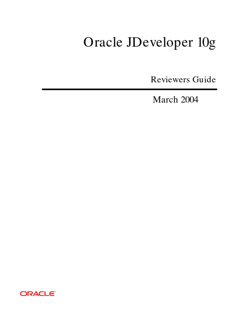 Oracle JDeveloper 10g Reviewer's Guide | PDF | Java Platform | Oracle Database