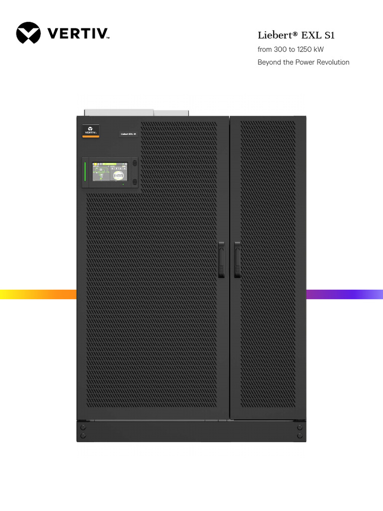 Vertiv Liebert EXL-S1-300-1200-kW-Brochure | PDF | Electrical Grid ...