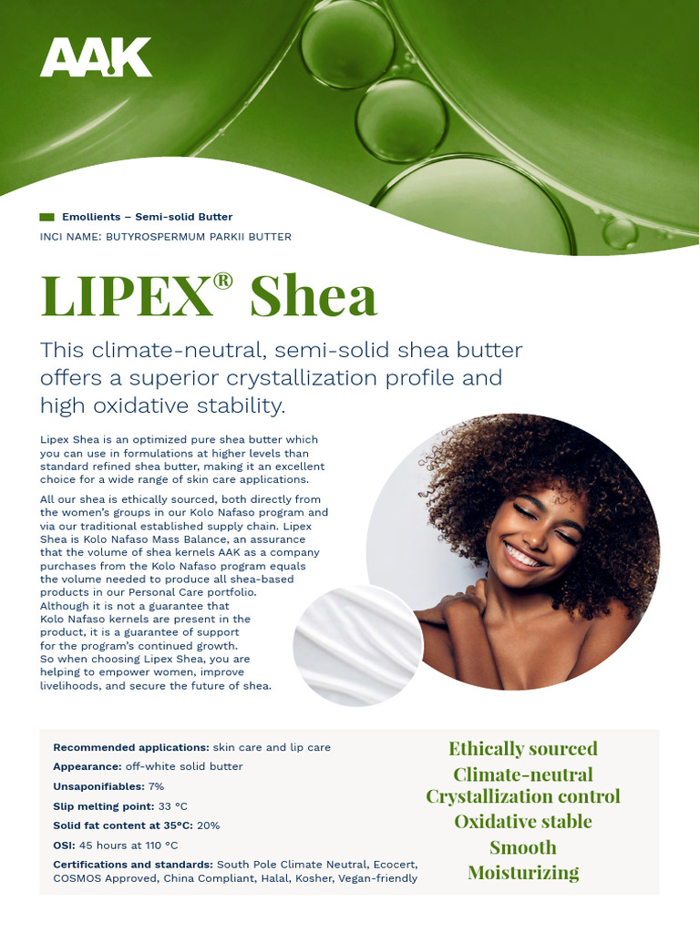 AAK LipexShea ProductGuide UpdateFeb2023 RGB Artwork | PDF | Chemistry