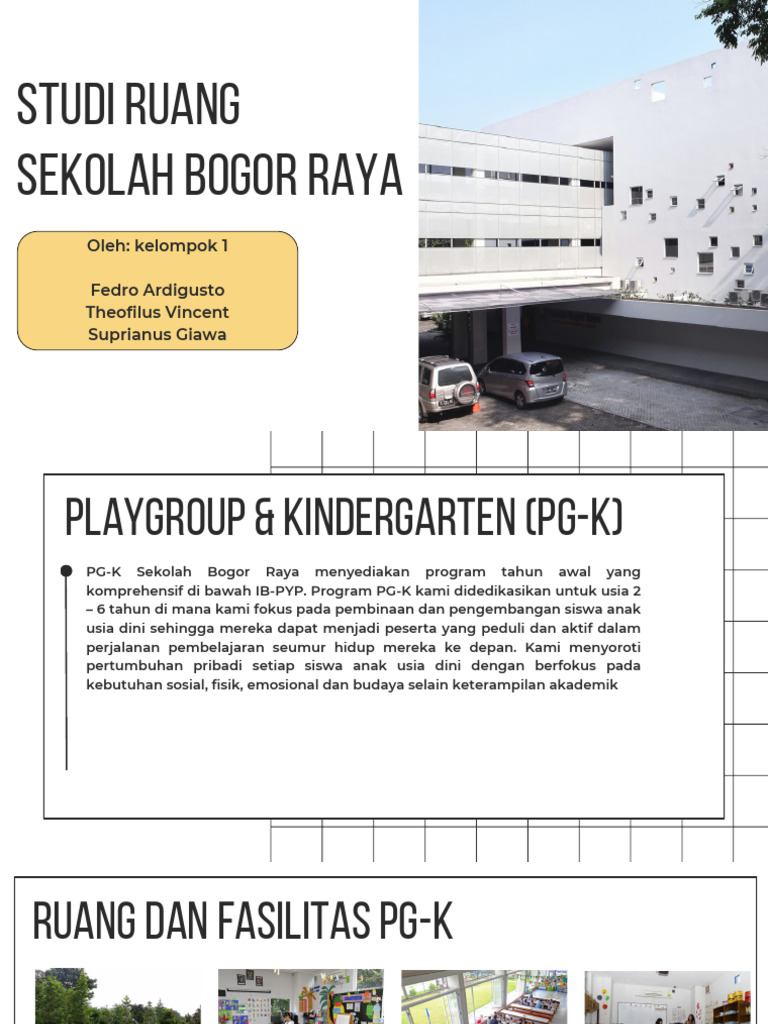 Studi Referensi Ruang - Sekolah Bogor Raya - Kelompok 1 | PDF