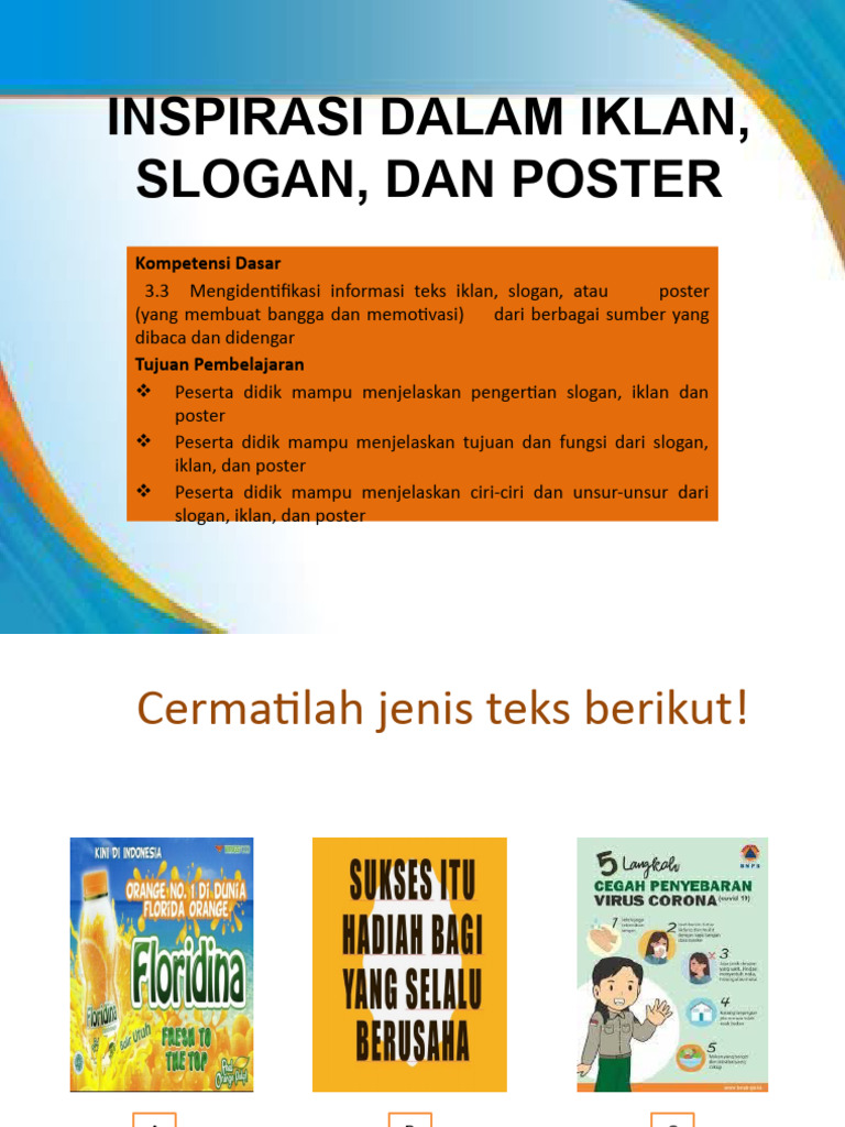 Iklan, Slogan, Poster | PDF