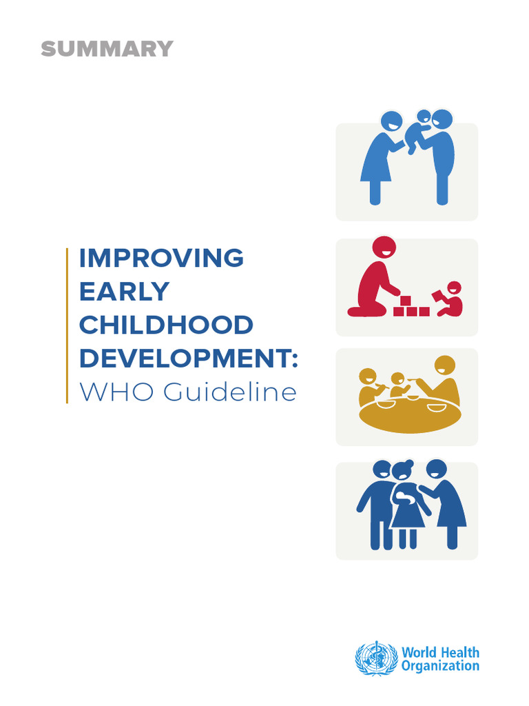 Improving Early Childhood Development Who Guideline Summary | PDF ...