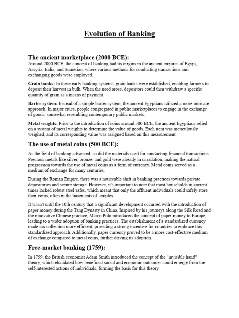 Evolution of Banking and Money - 019 | PDF