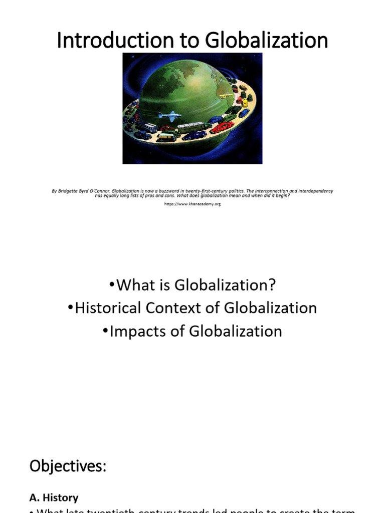 1Introduction to Globalization | PDF | Globalization | Economies