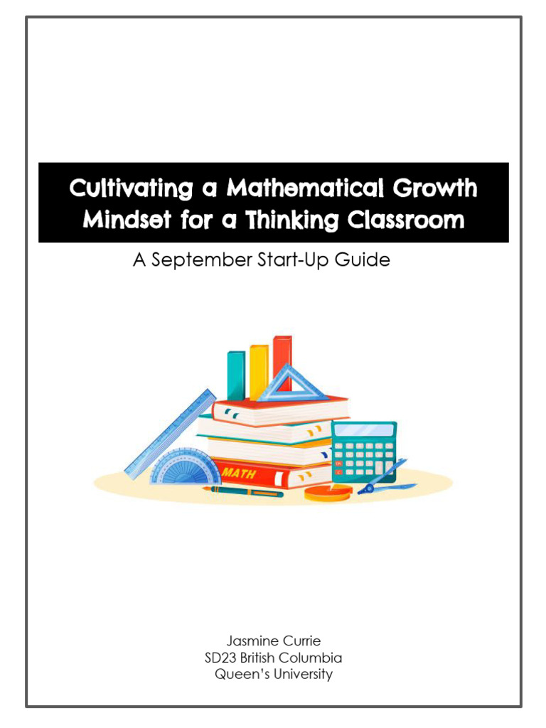 Building a Mathematical Mindset | PDF | Thought | Self Efficacy
