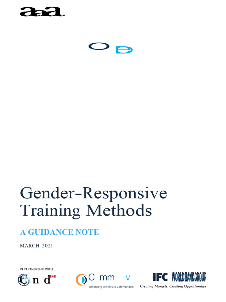 Gender Responsive Guidance Note_FIN-REV-web | PDF | Gender | Gender Studies