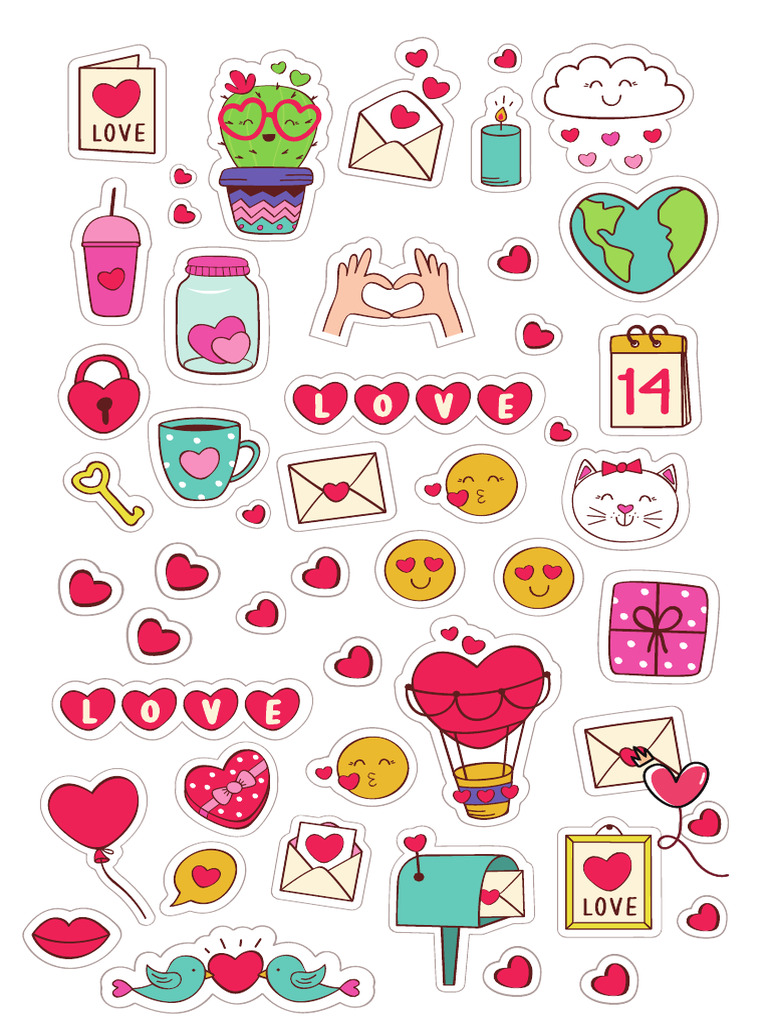 Stickers Amor | PDF