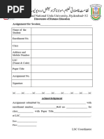 Student Declaration Form | PDF