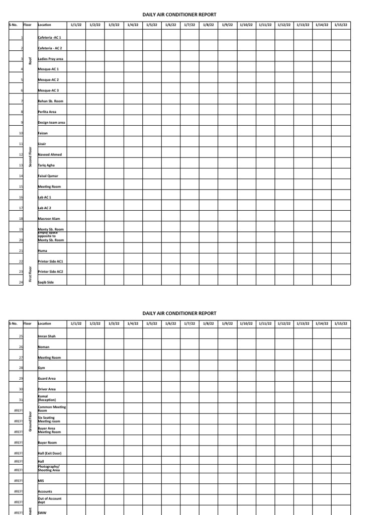Daily Ac Report | PDF | Building Technology | Building Engineering
