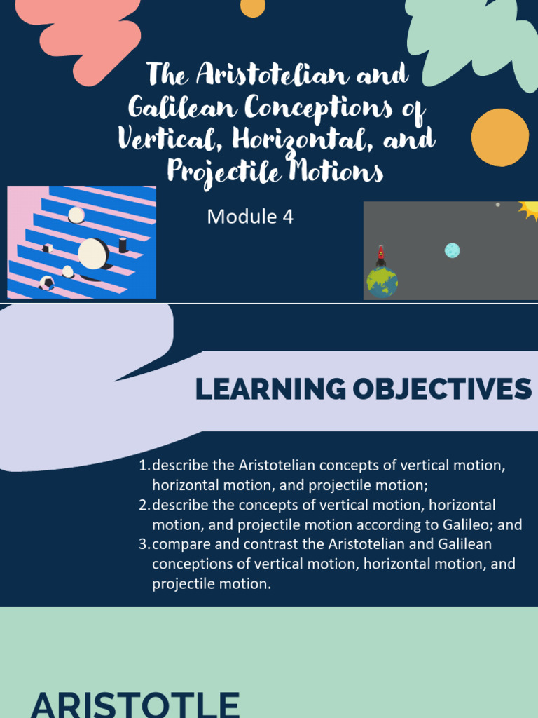 Views of Motion Aristotle Galileo M4 Q2 | PDF
