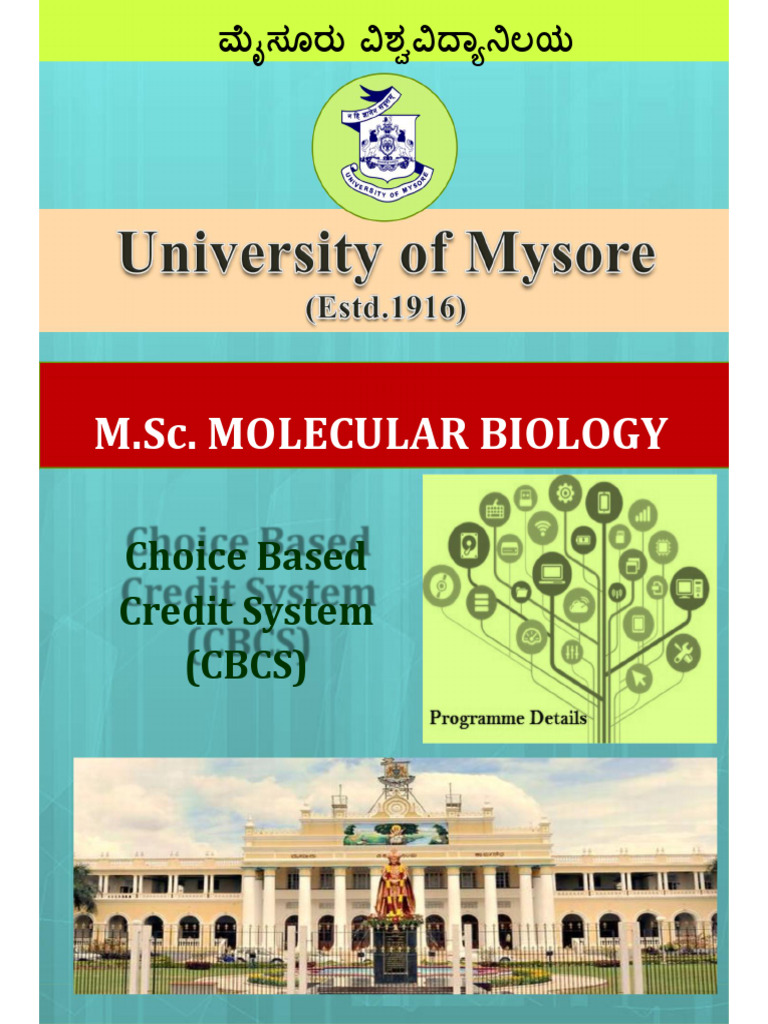 MSC Molecular Biology | PDF | Master Of Science | Biology