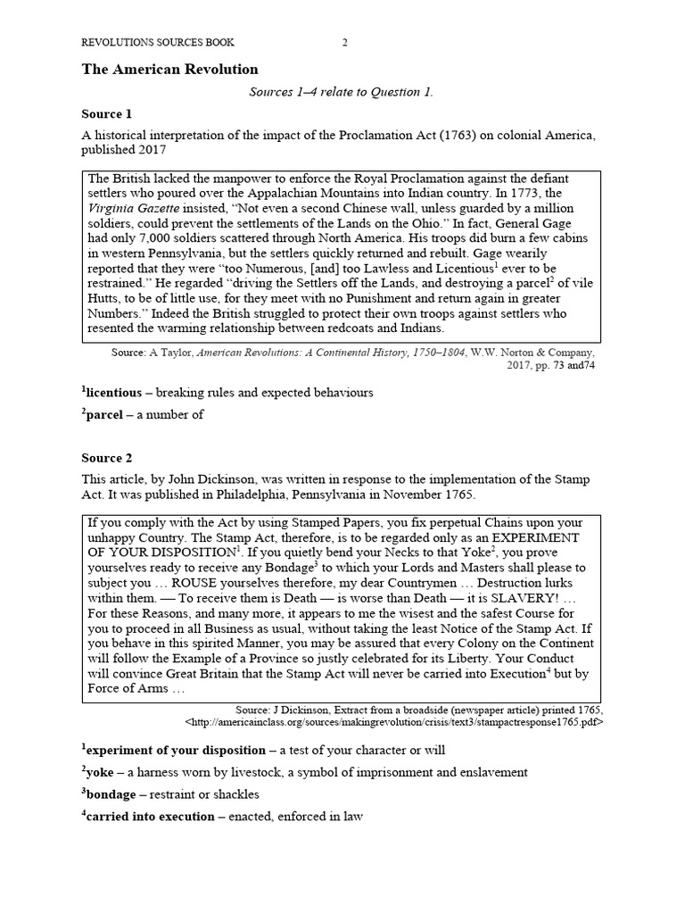 American Revolutions Source Book | PDF | American Revolution | The ...