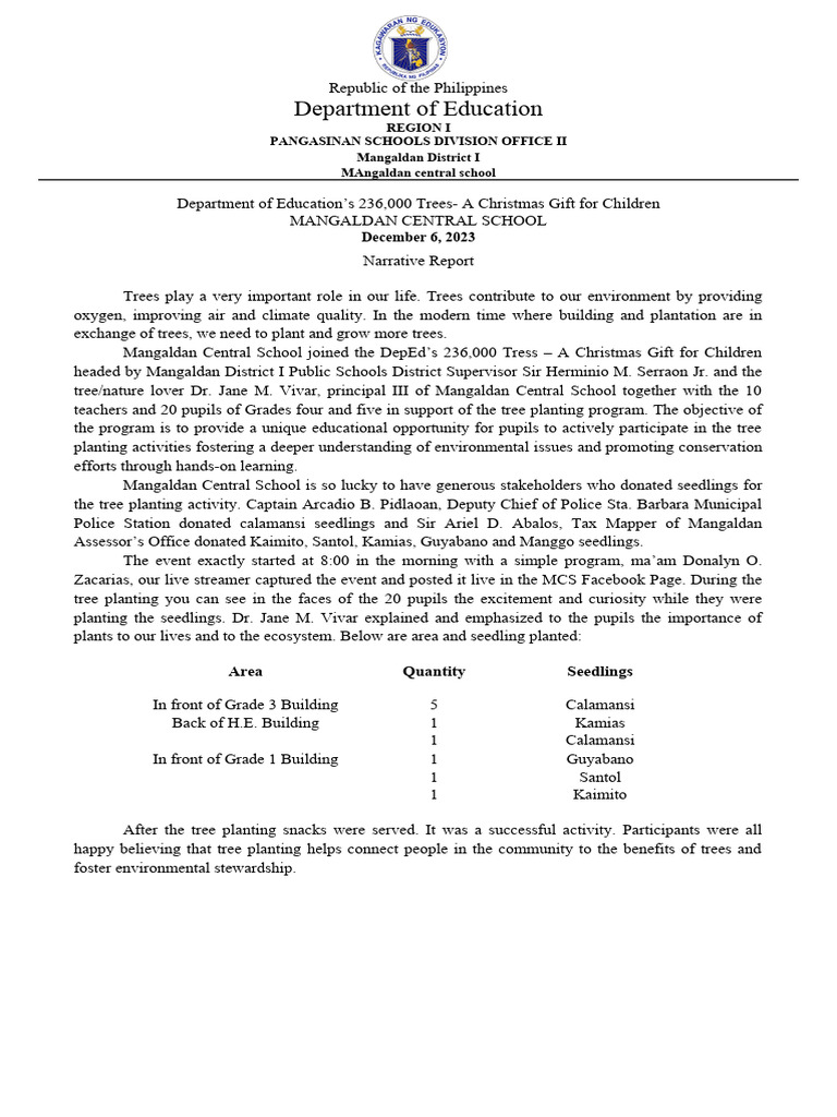 Narrative 236k Trees | PDF | Natural Environment | Ecology