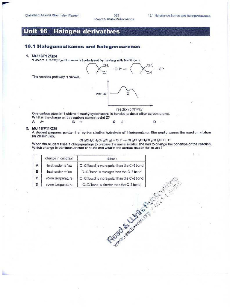 Halogenoalkanes | PDF