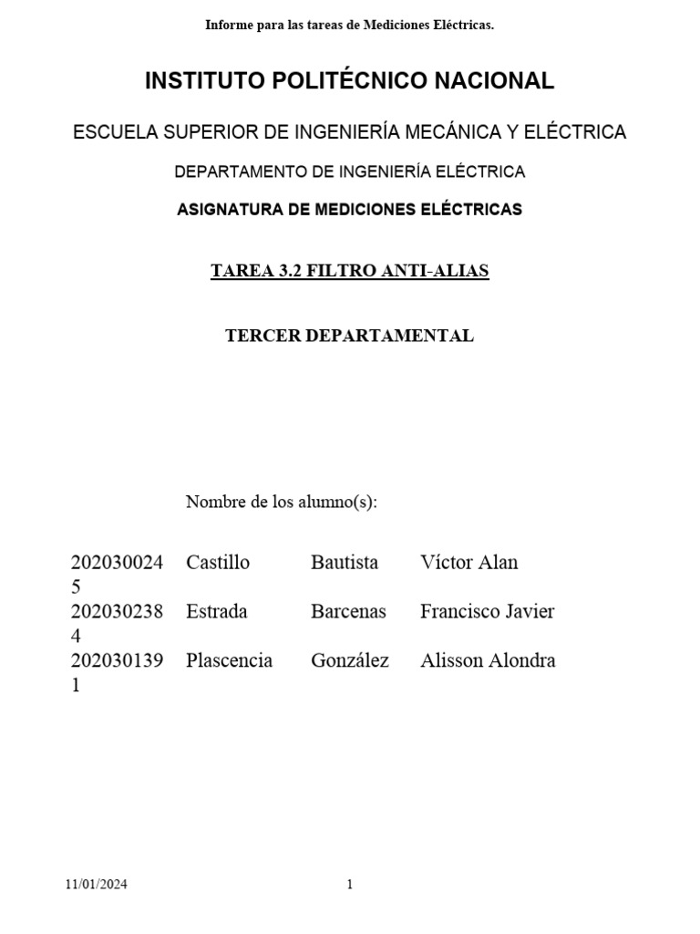 Filtro Anti-Alias | PDF