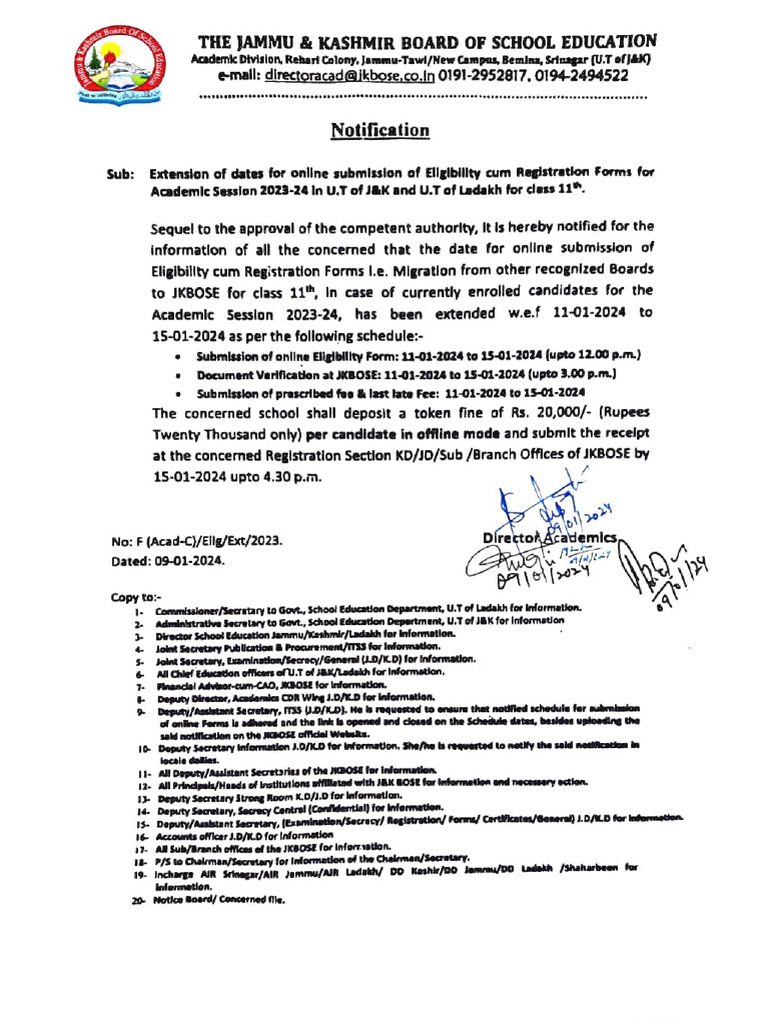 Extension of Dates 090124 | PDF | Business | Finance & Money Management