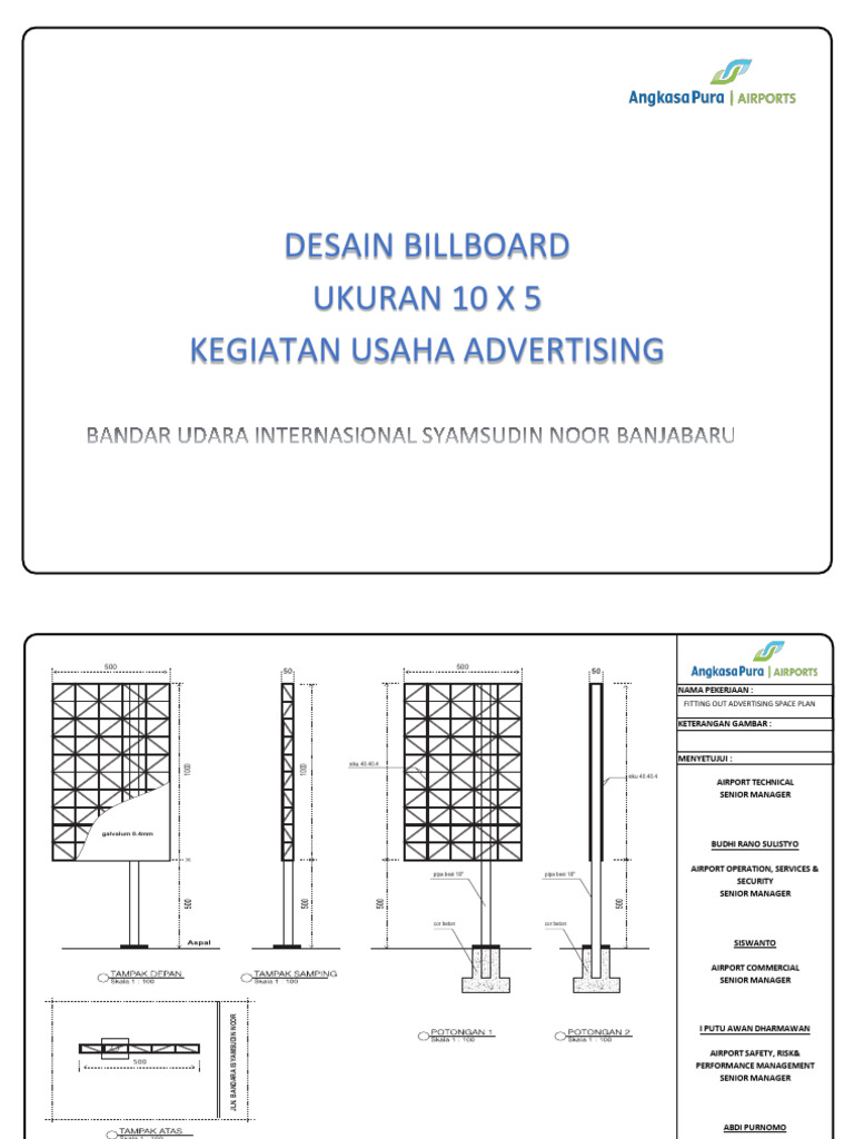 Lampiran Desain Billboard | PDF