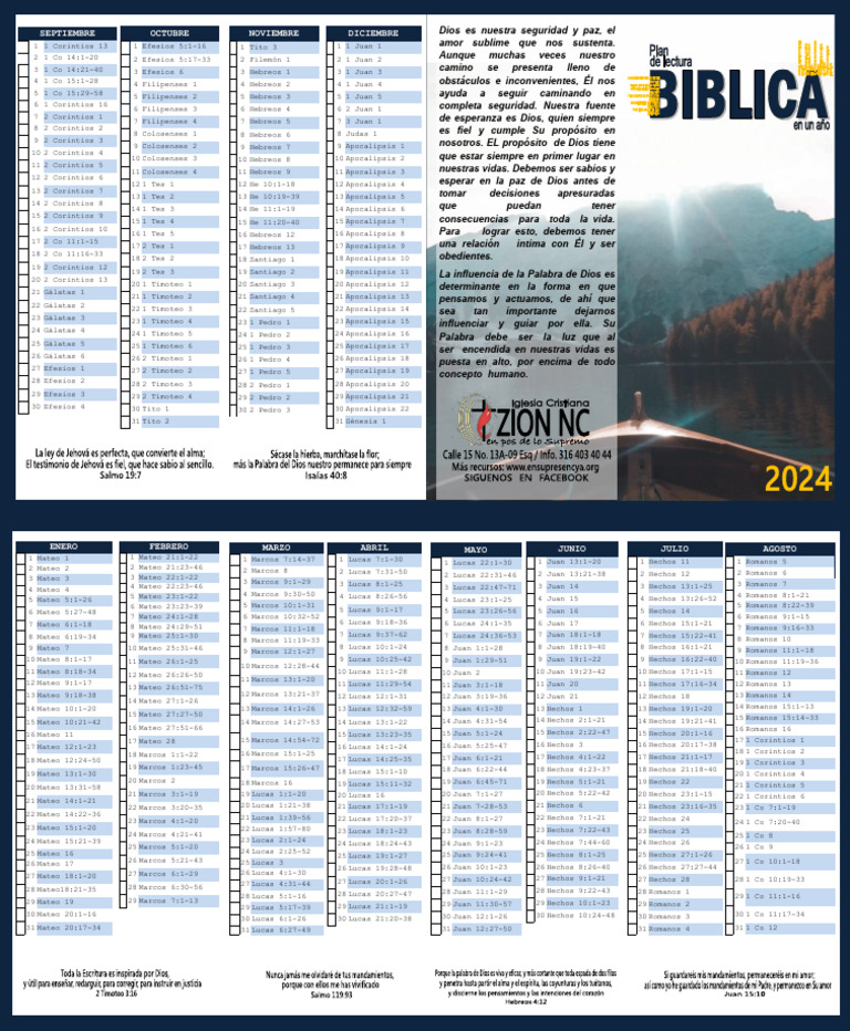 GUIA LECTURA BIBLICA 2024 | PDF