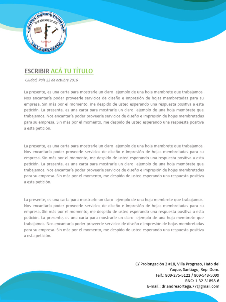 Membrete para Carta | PDF