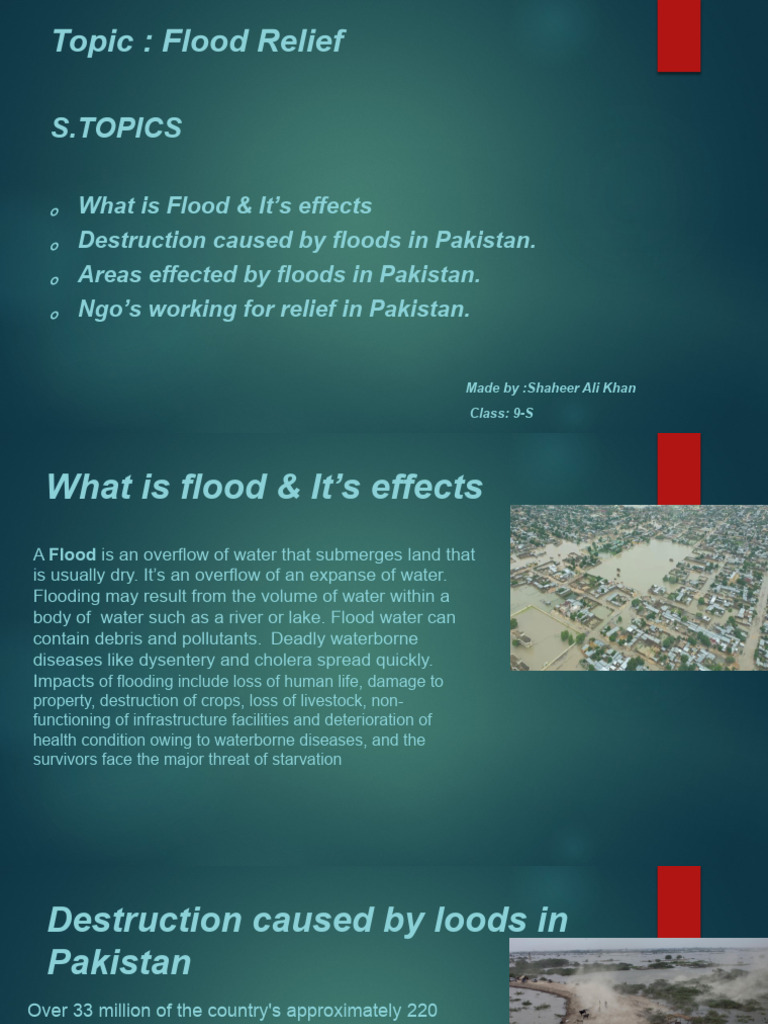 Flood Relief (English Project) | PDF | Flood | Hydrology