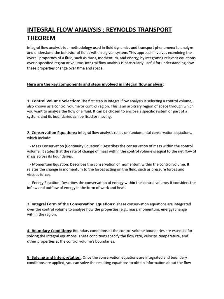 Module 3- Integral Analysis | PDF | Fluid Dynamics | Fluid Mechanics