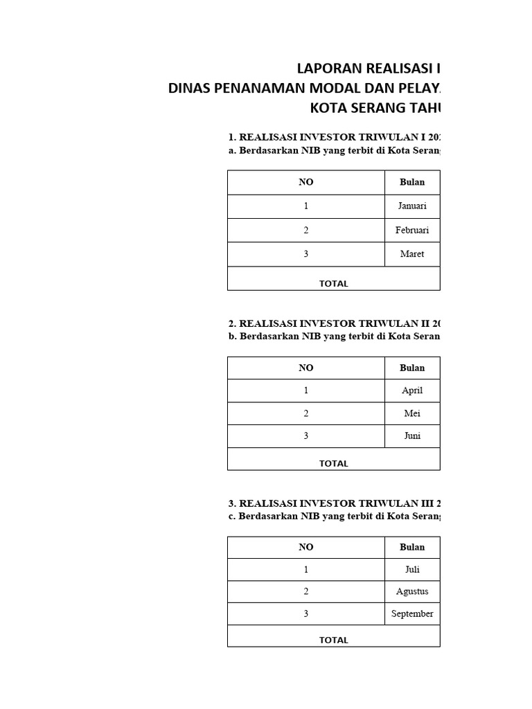 Realisasi Investor 2023 | PDF