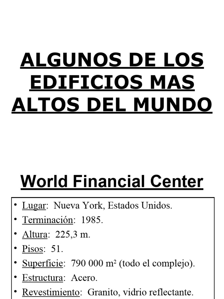 Edificios Altos | PDF