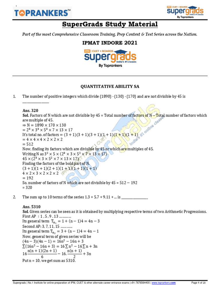 Ipmat Indore 2021 Official Paper 02760aa991f7b | PDF | Logarithm | News