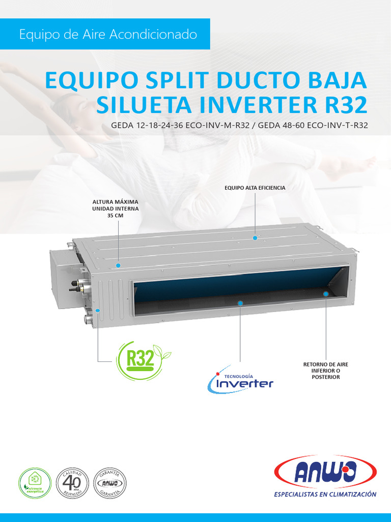 Equipo Split Ducto | PDF | Ingeniería mecánica | Física Aplicada e ...