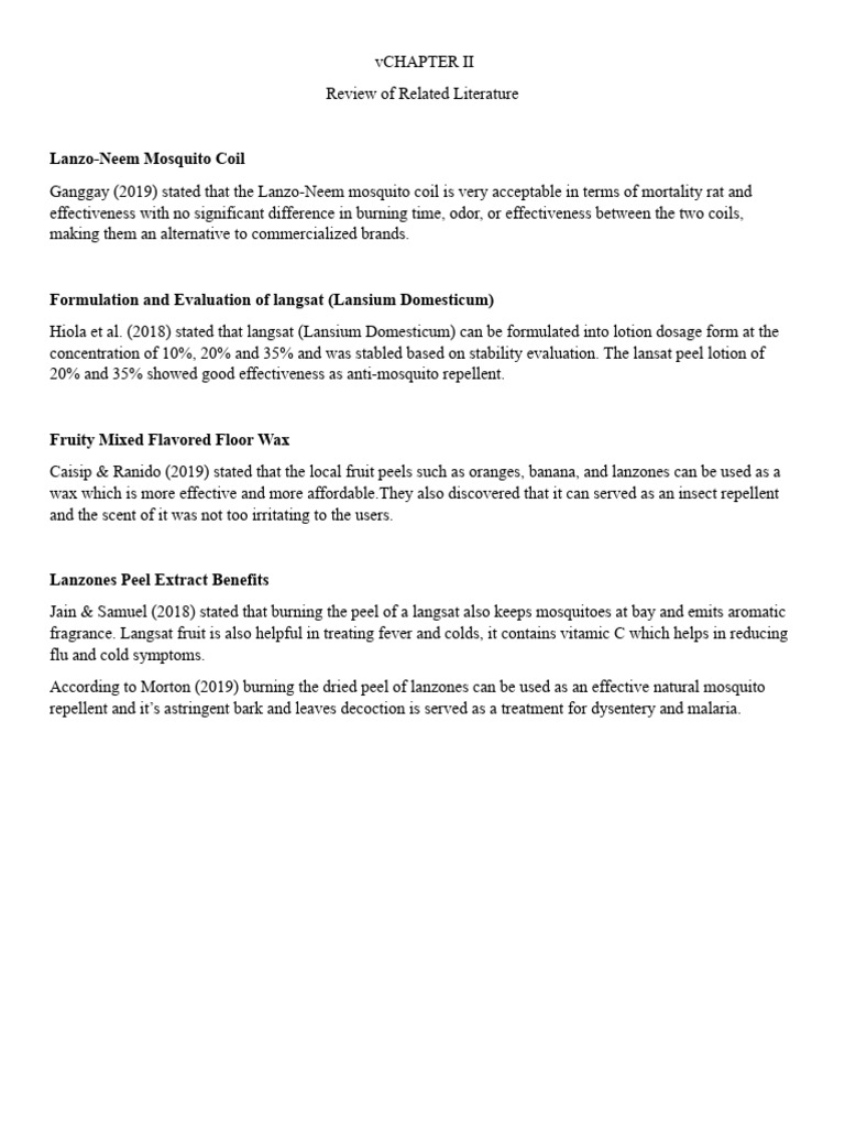 RRL Draft | PDF | Wellness