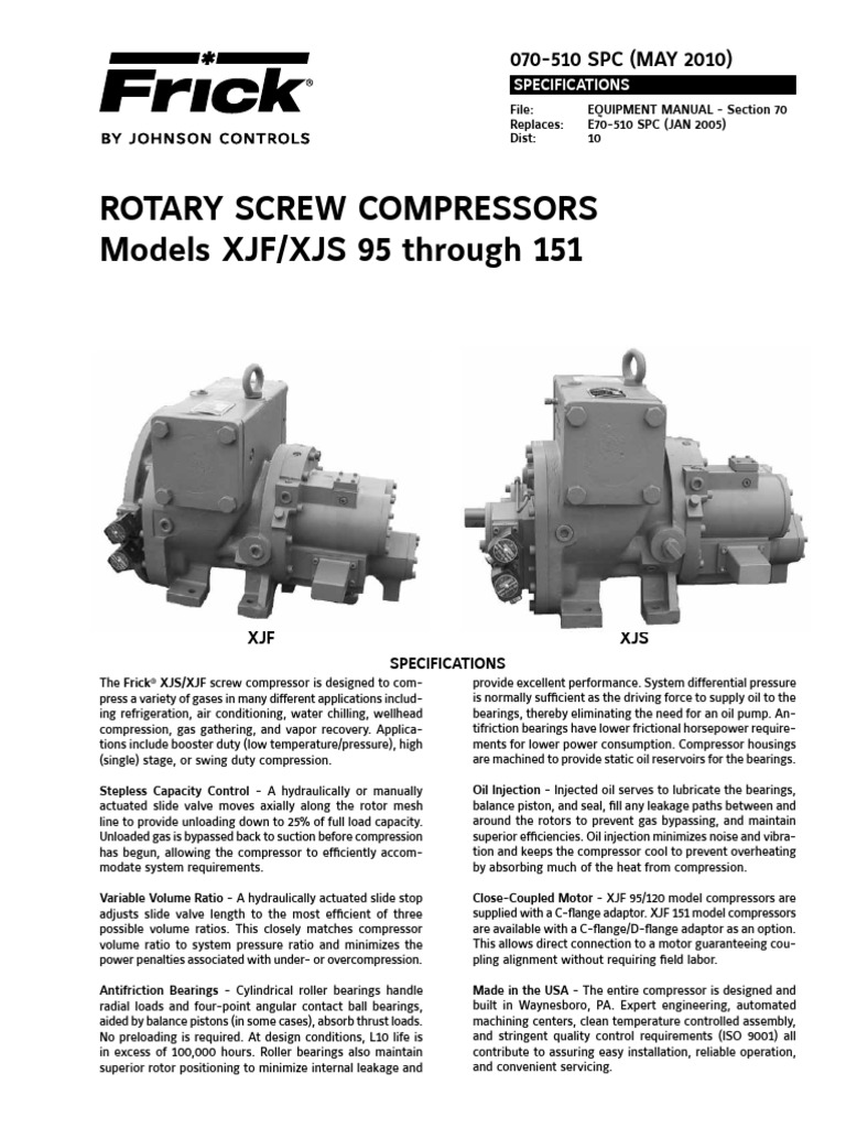 Frick Compressor | Download Free PDF | Mechanical Engineering ...