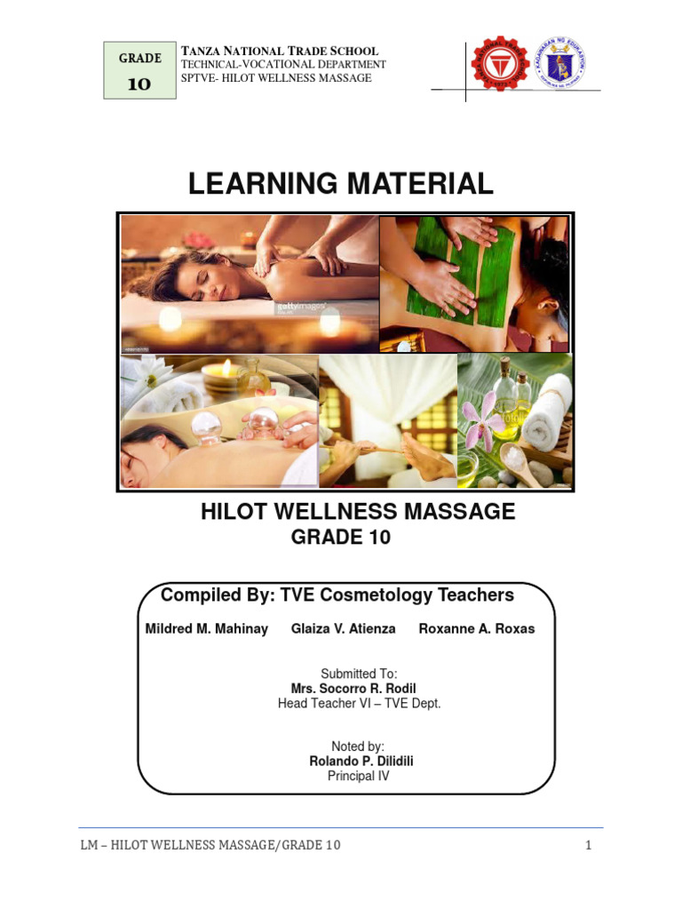Hilot Wellness Massage Grade 10 Guide | PDF | Nonverbal Communication ...