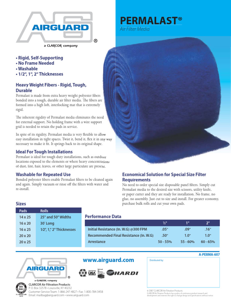 Airguard Filtro Metalico Lavable | PDF | Filtration | Secondary Sector ...