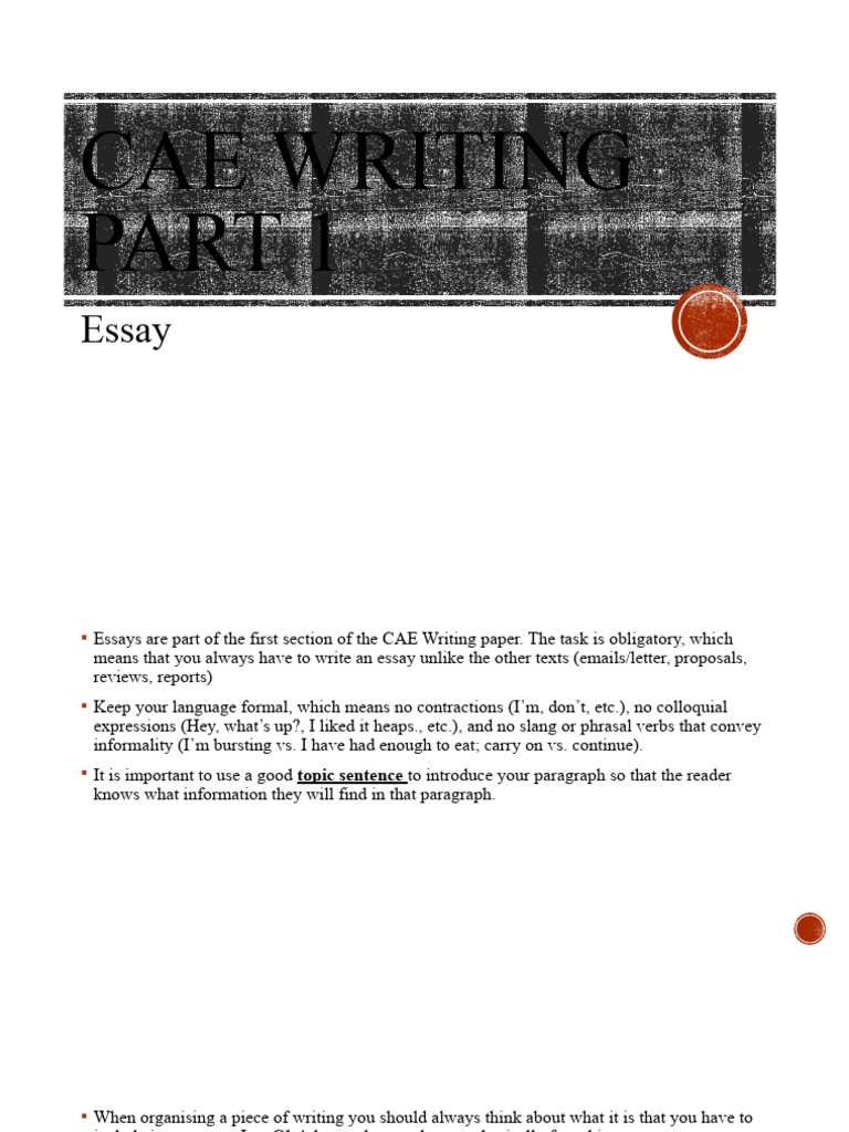 CAE Essay Writing Guide | PDF | Essays