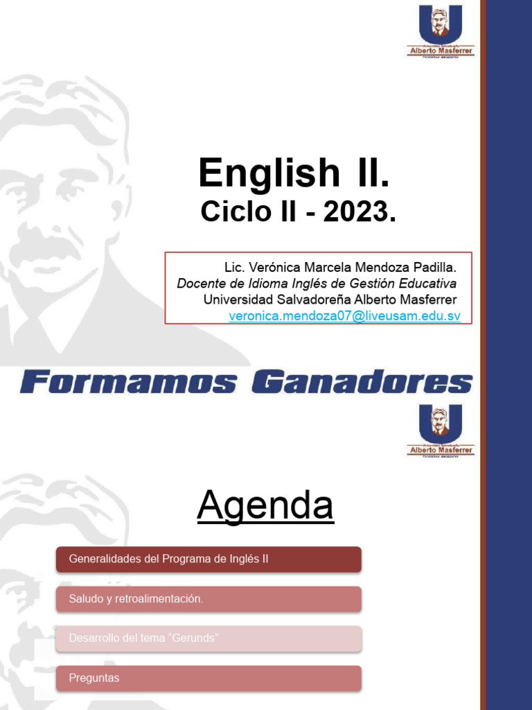 Clase I, Inglés II | PDF | Verb | Noun