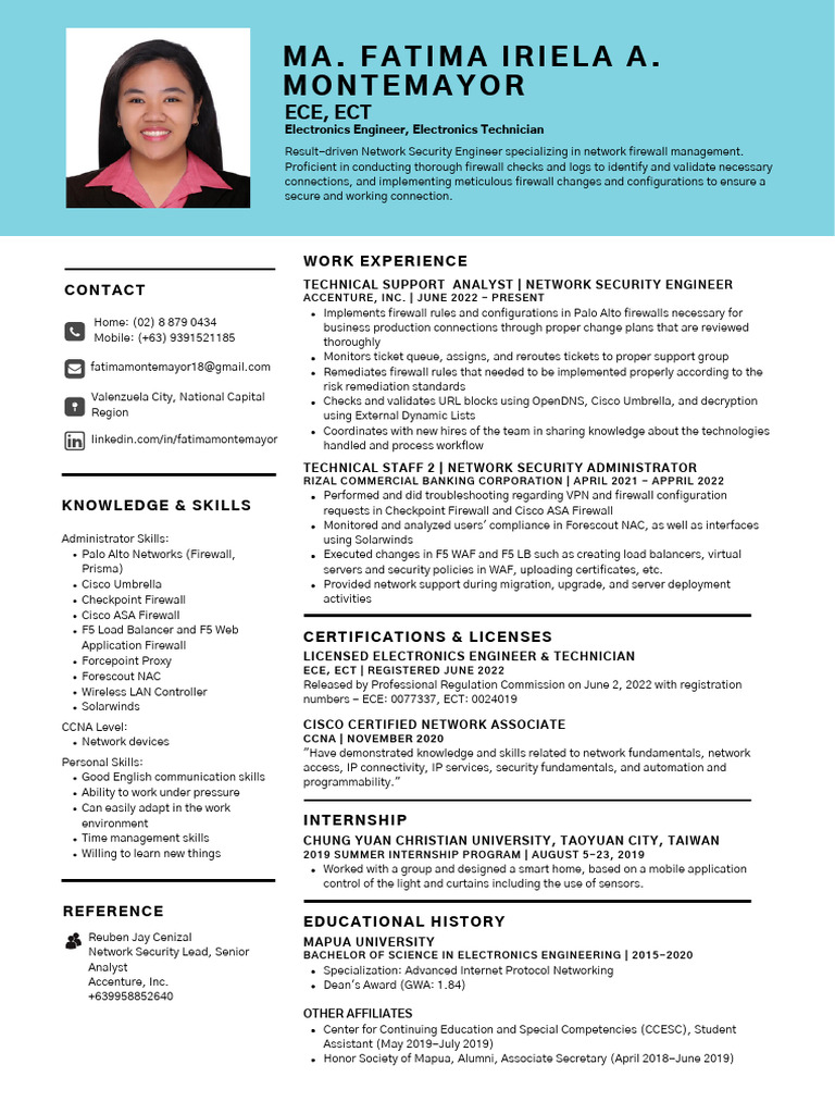 Montemayor - CV 2023 | PDF | Cisco Certifications | Computer Network