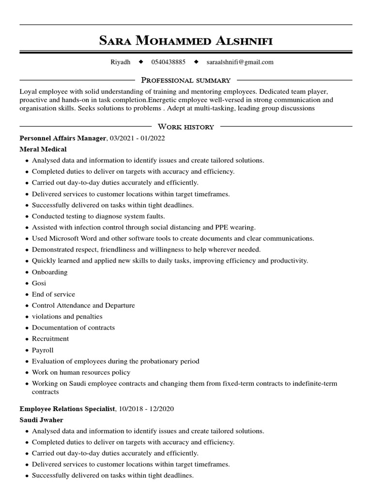 SaraMohammed Alshnifi CV | PDF | Computing | Business