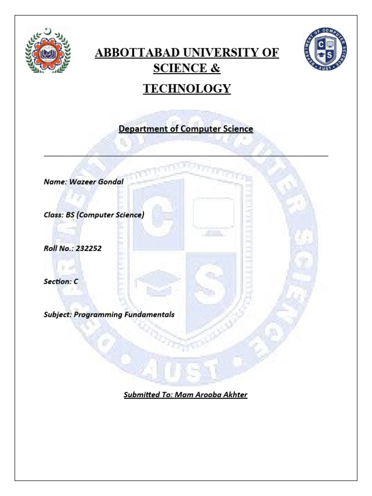 Abbottabad University Of Science Pdf Namespace Computer Science
