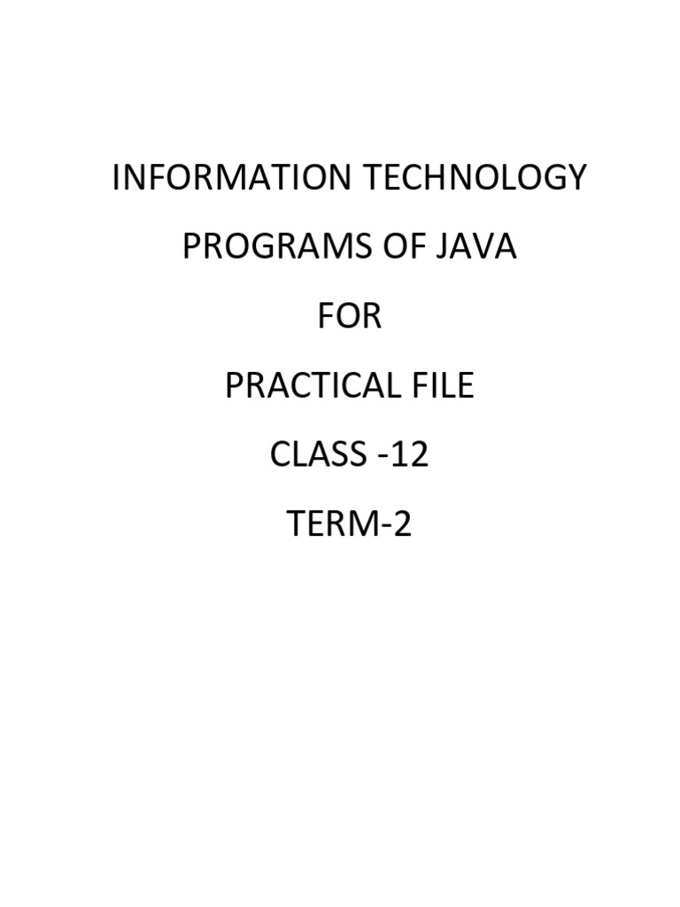 Practical File | PDF