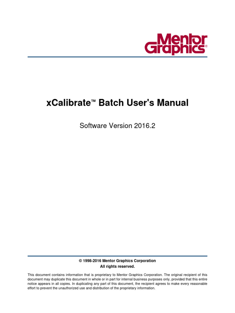 Xcalibrat Batch User | PDF | Proprietary Software | Computing