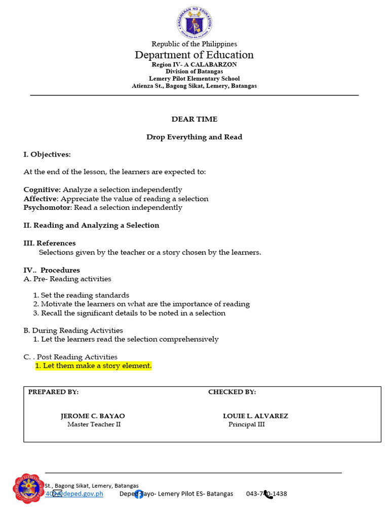 Dear Time Plan | PDF