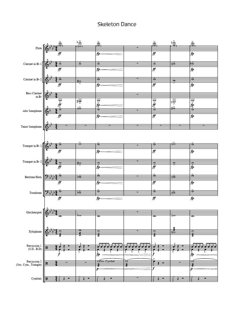 Full Score - Skeleton Dance | PDF